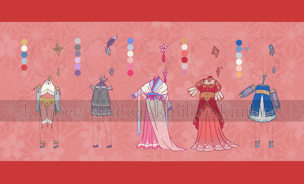 200pt Fantasy Outfit Adopts Closed By Kinibee On Deviantart