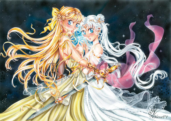 Princess Serenity And Venus By Alexafv On Deviantart