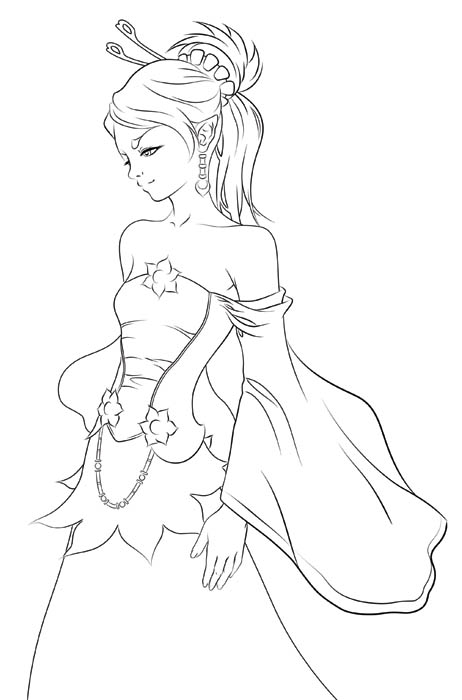 Fae line-art by MauroPeroni on DeviantArt