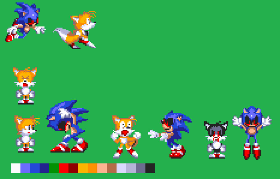 10x Custom Sonic Exe Sprite 3 By Abbysek On Deviantart