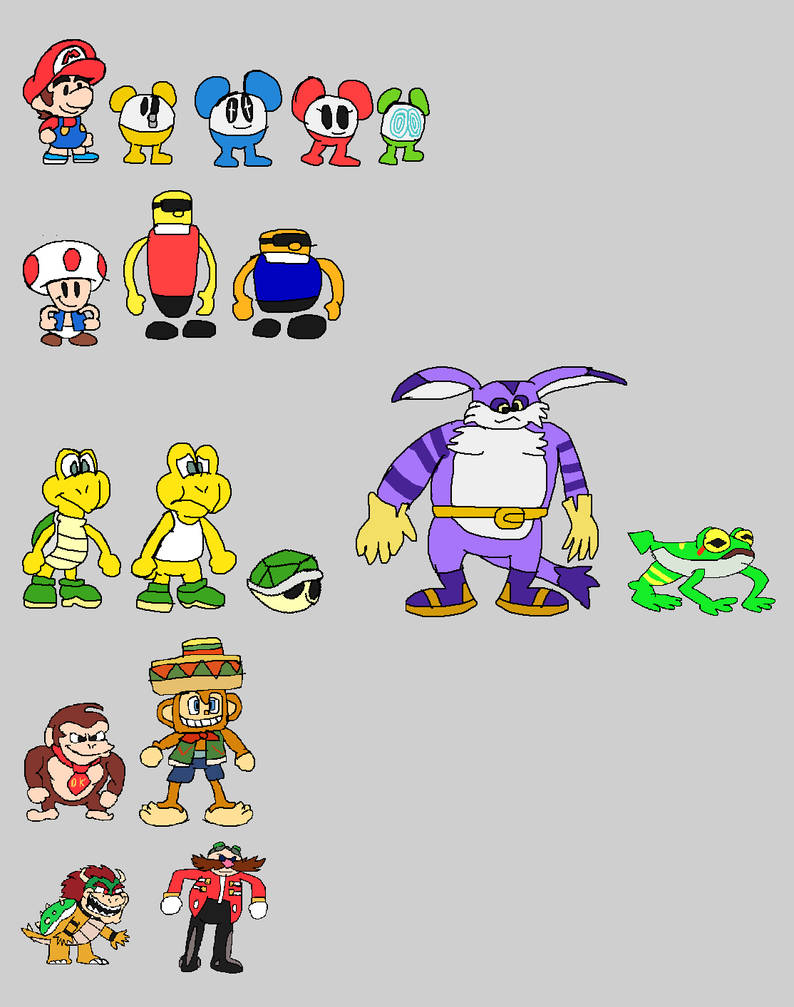 More Redrawn Characters In My Style V2 By Abbysek On Deviantart