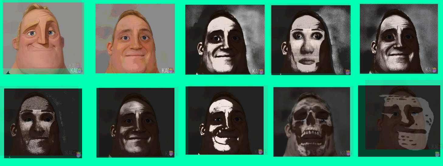 V2 Mr Incredible Becoming Uncanny 10 Phases 25 O By Abbysek On Deviantart