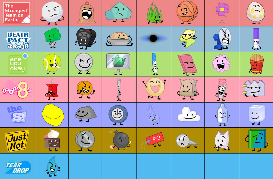 BFDI TPOT Intro Contestant Cast in Teams Alt 3 by Abbysek on DeviantArt BFDI TPOT Intro Contestant Cast in Teams Alt 3 by Abbysek on DeviantArt