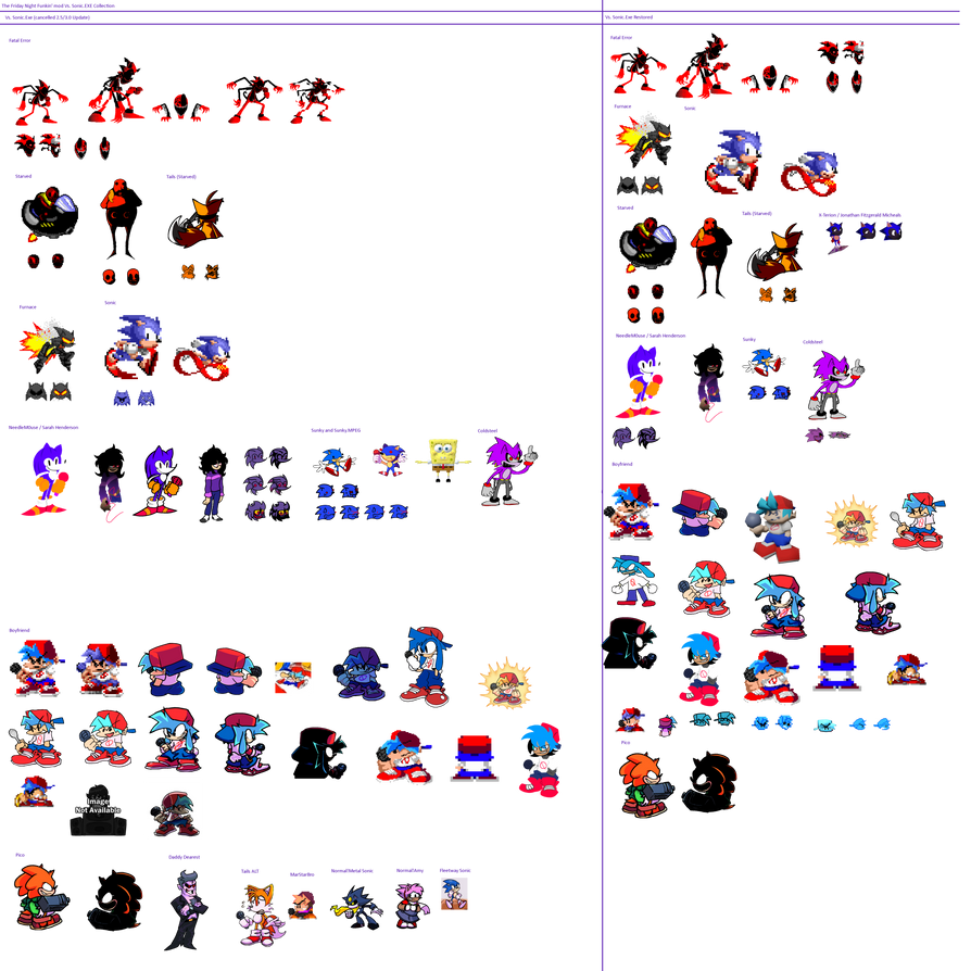 The Friday Night Funkin Mod Vs Sonic Exe Collect By Abbysek On Deviantart