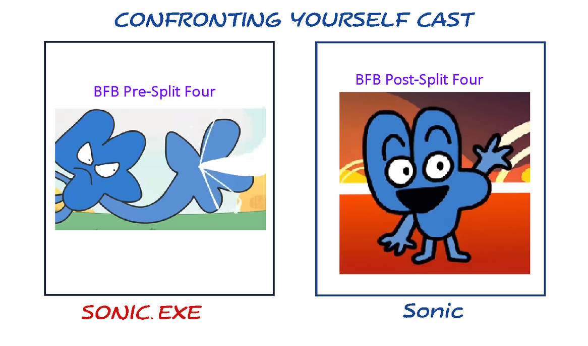Confronting Yourself But Bfb Post Split Four And B By Abbysek On Deviantart