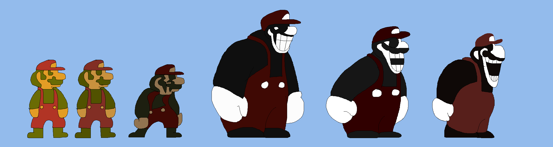 10x Mario And Mx Mario 85 Sprite Redrawn By Abbysek On Deviantart