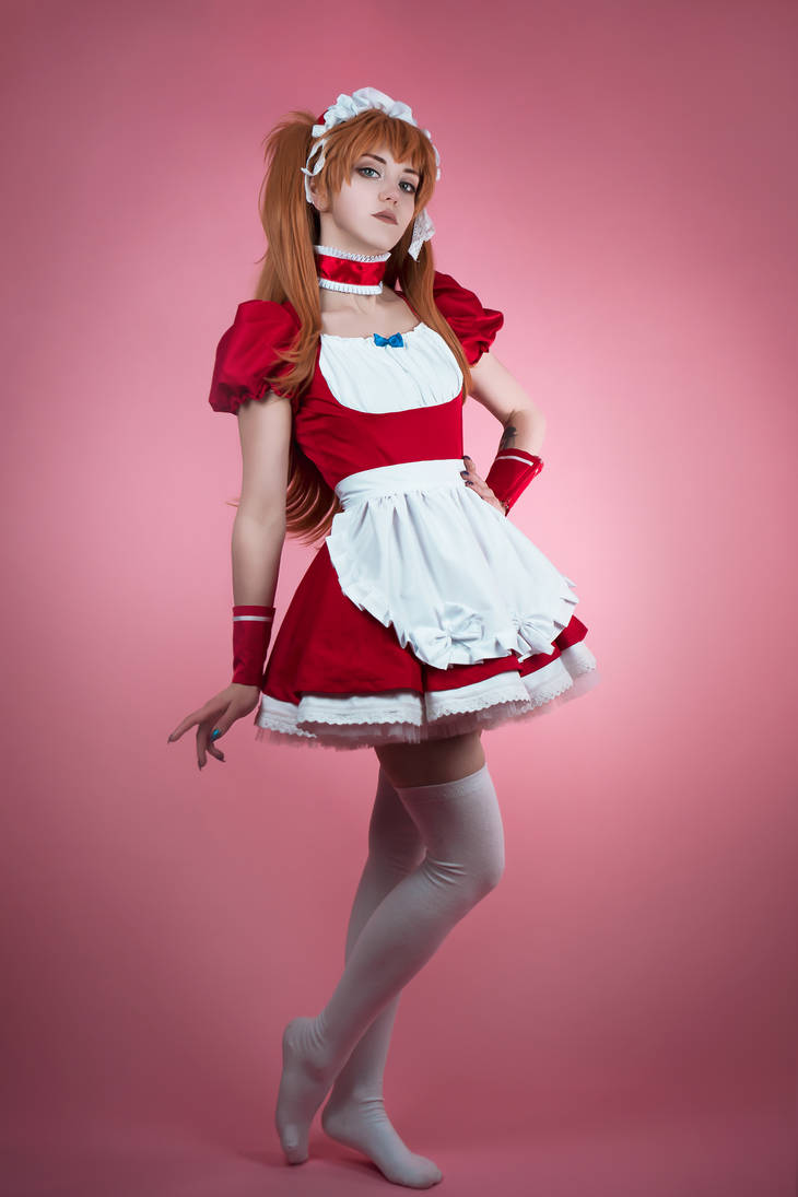 Maid Asuka Cosplay By Purin By Aka Purin On Deviantart