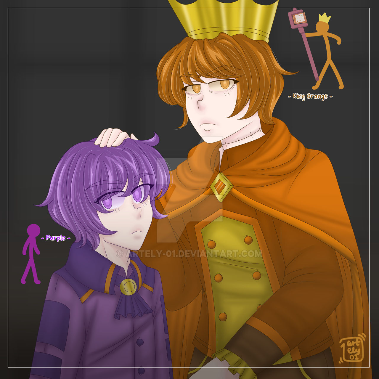Avmshorts Purple And King Orange By Artely 01 On Deviantart