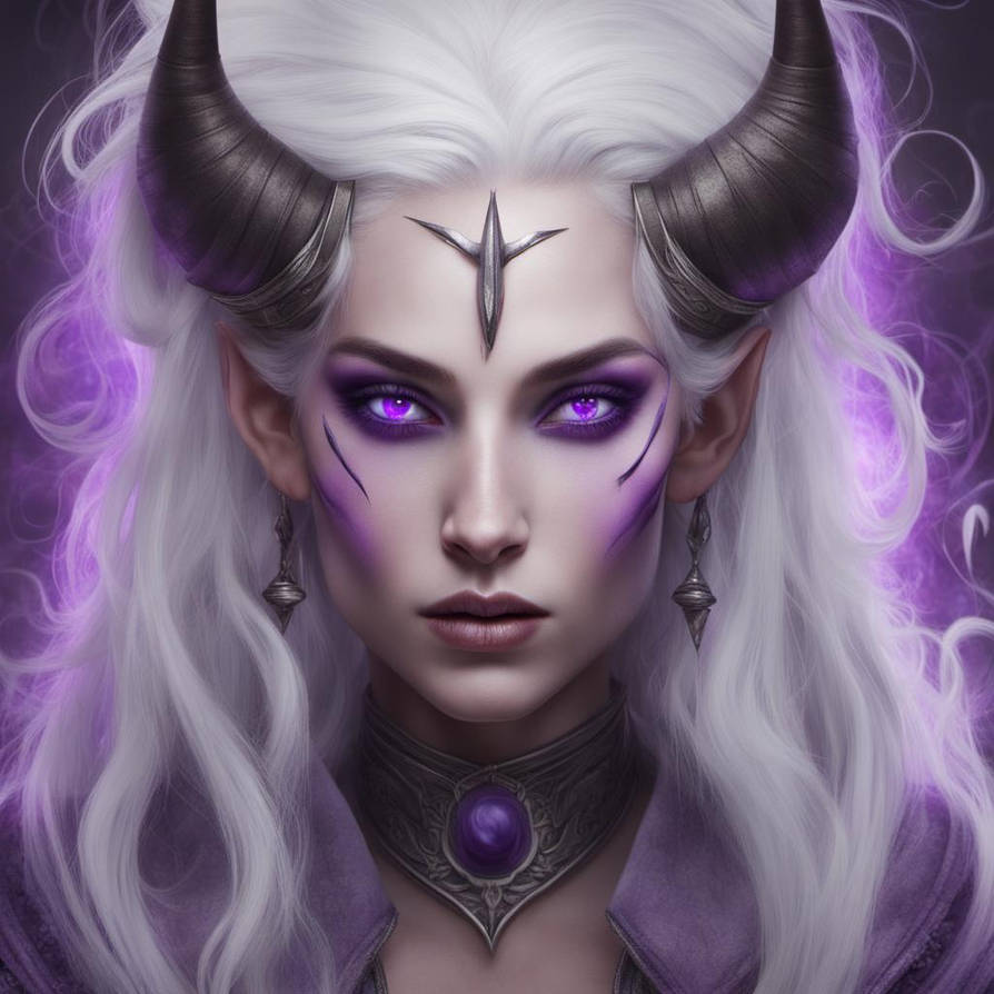 Purple Eyed Demoness 20 By Ravenjovan On Deviantart