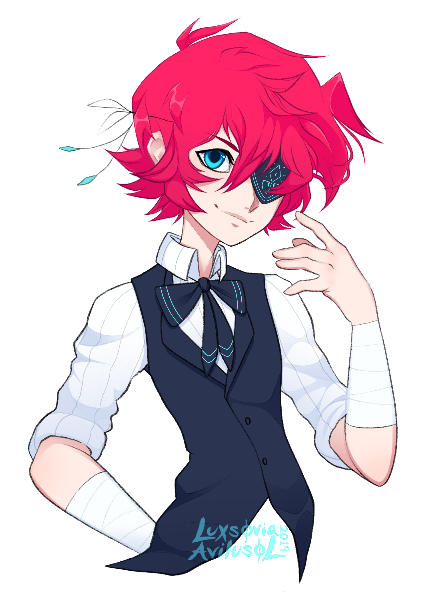 Half Body Commission By Luxsovia On Deviantart
