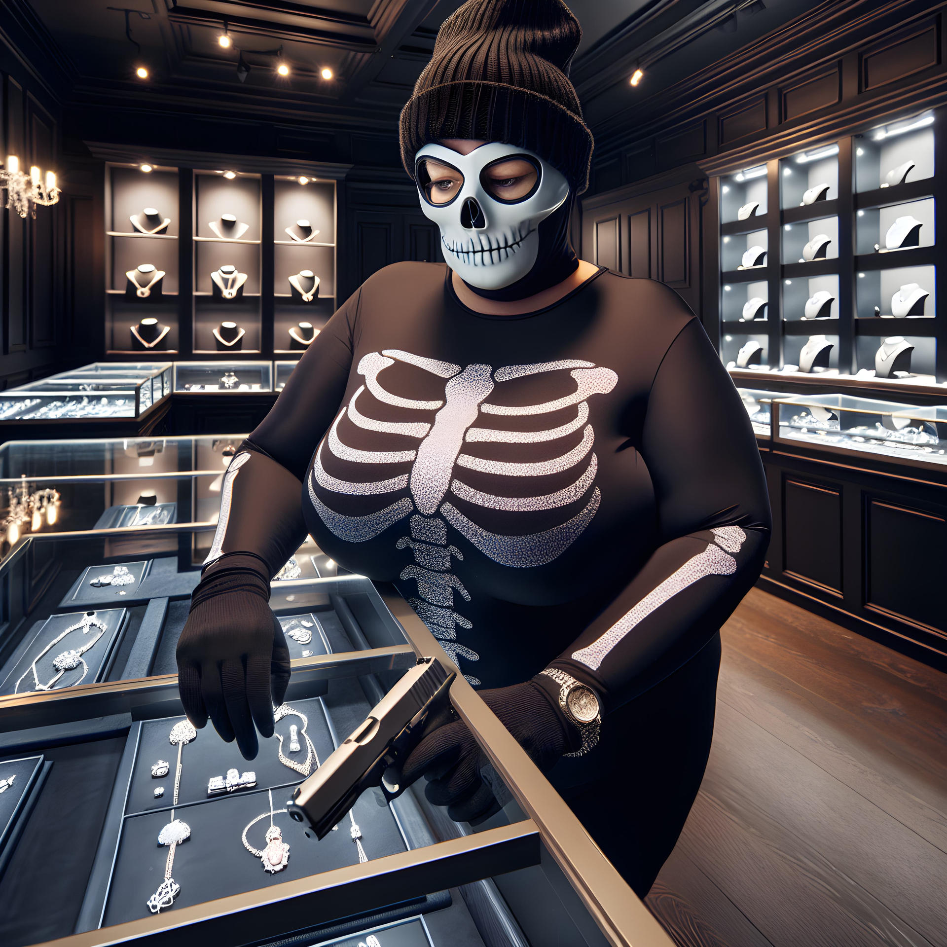 Mature Chubby Skeleton Robber By Skimaskedburglar On Deviantart