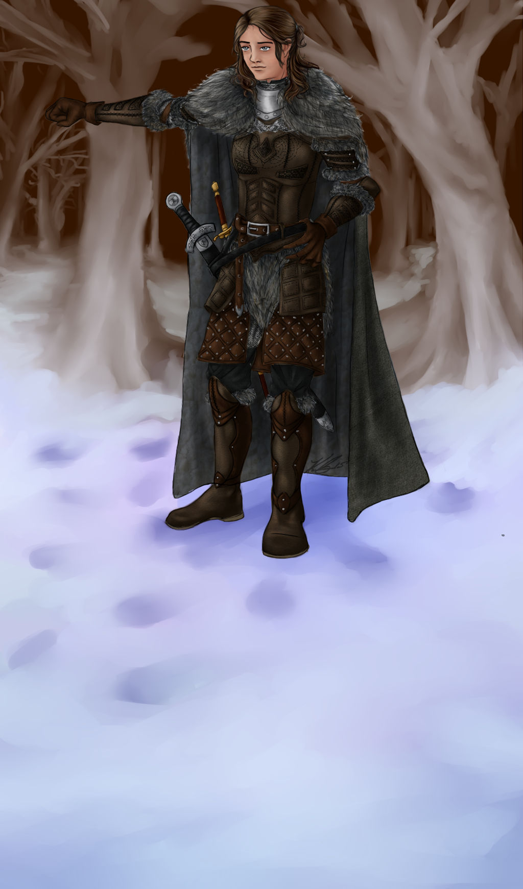 Grown Up Arya Stark By Revanstar On Deviantart
