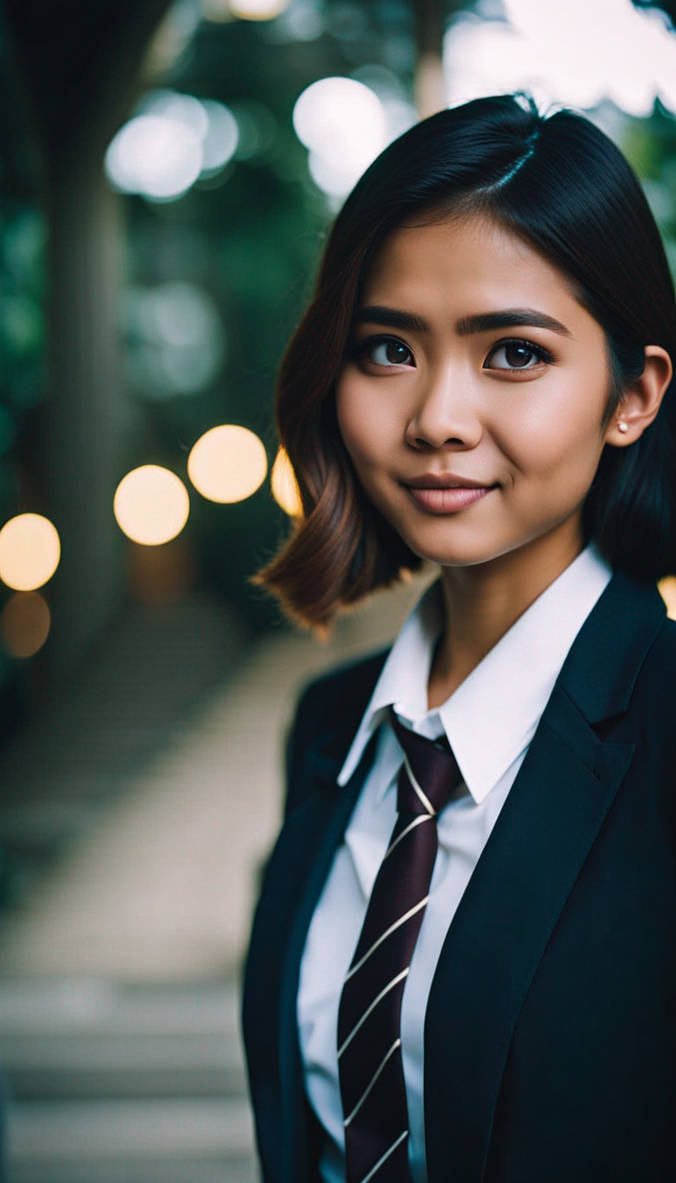 Pretty And Cute Indonesian Girl In Conservative Su By Artpaez On Deviantart