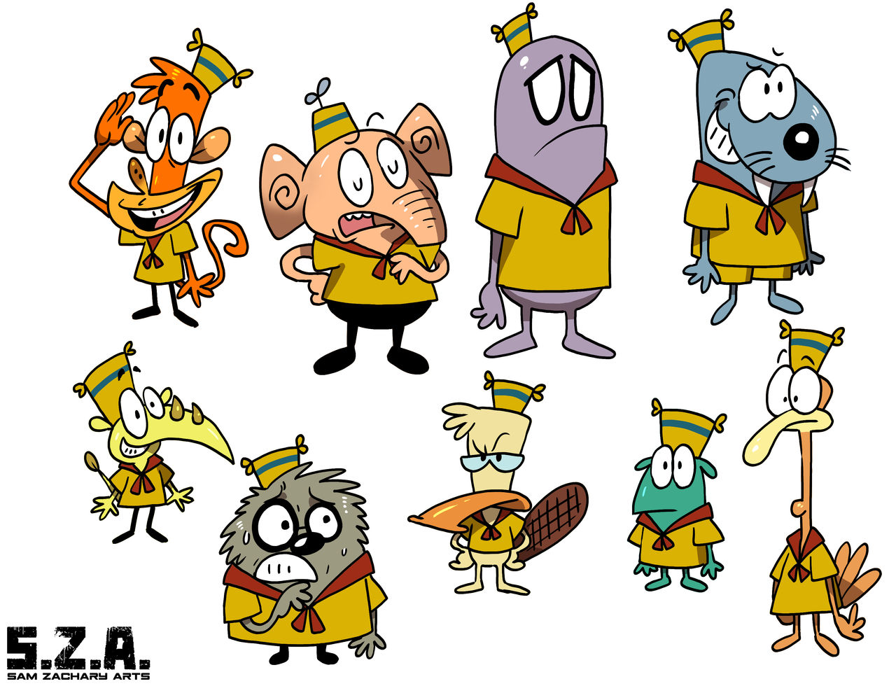 Camp Lazlo Characters 1 By Samzacharyarts On Deviantart