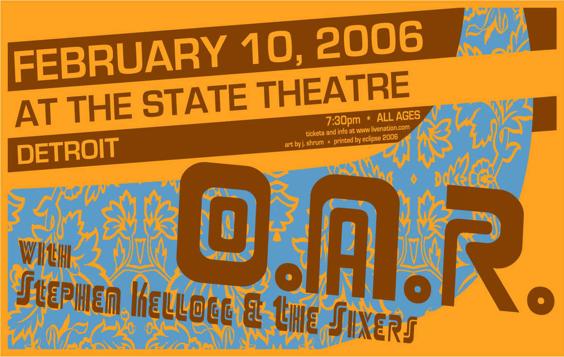 O.A.R. Poster by todayiwait on DeviantArt