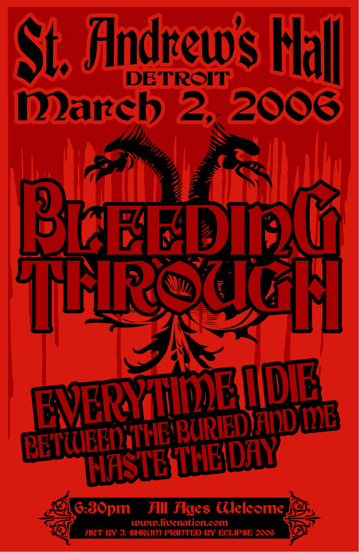 Bleeding Through Poster by todayiwait on DeviantArt