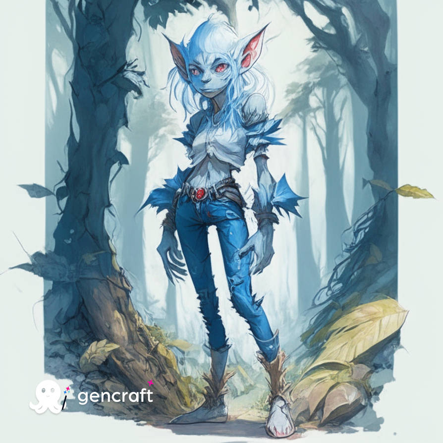 Blue Goblin Woman 1 By Facundoniebla On Deviantart