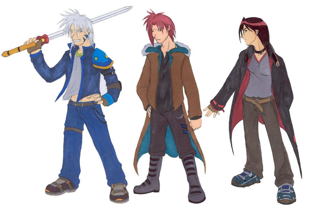 The Trio - colour scheme 1 by raitora on DeviantArt