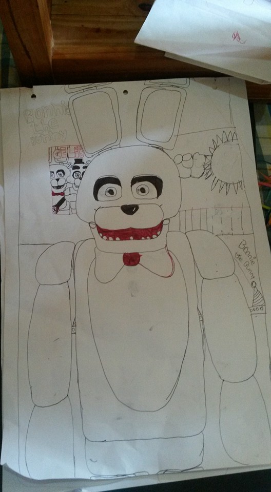 Mi Dibujo De Bonnie The Bunny By Arendela Elsa45 On Deviantart