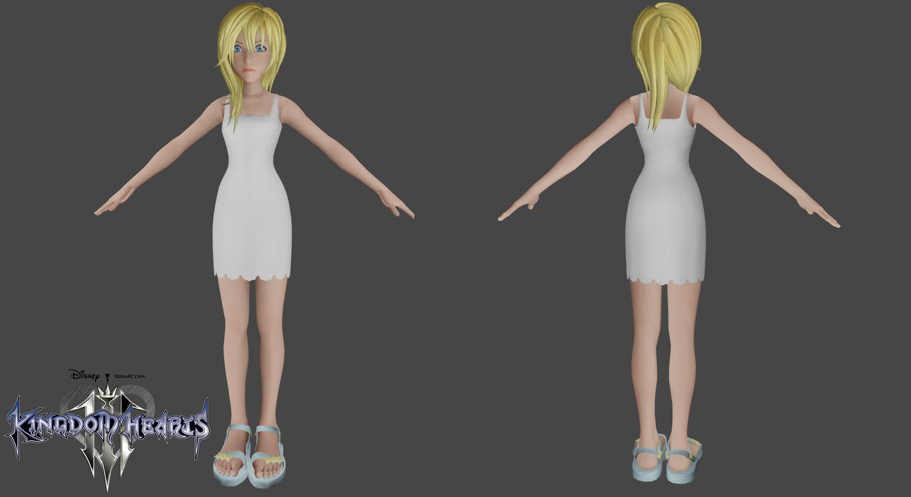 Kingdom Hearts 3 Namine Rig Xnalara Daz By Arukardominator On Deviantart
