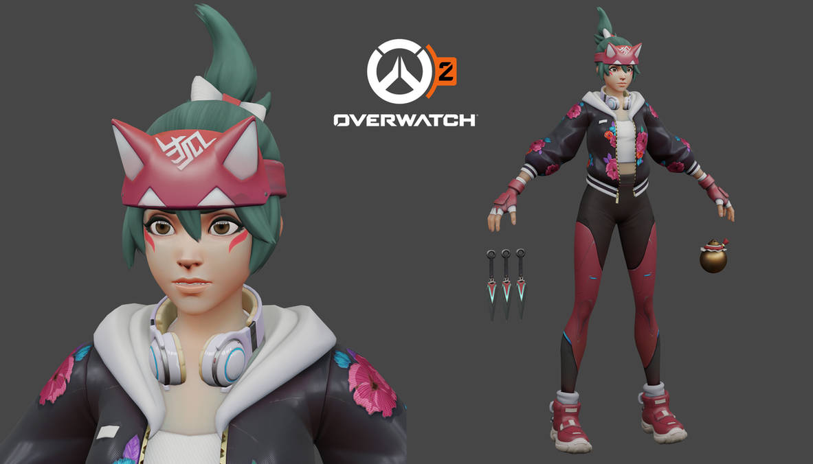 Rig Xnalara Daz Mmd Overwatch 2 Kiriko Athleisure By Arukardominator On Deviantart