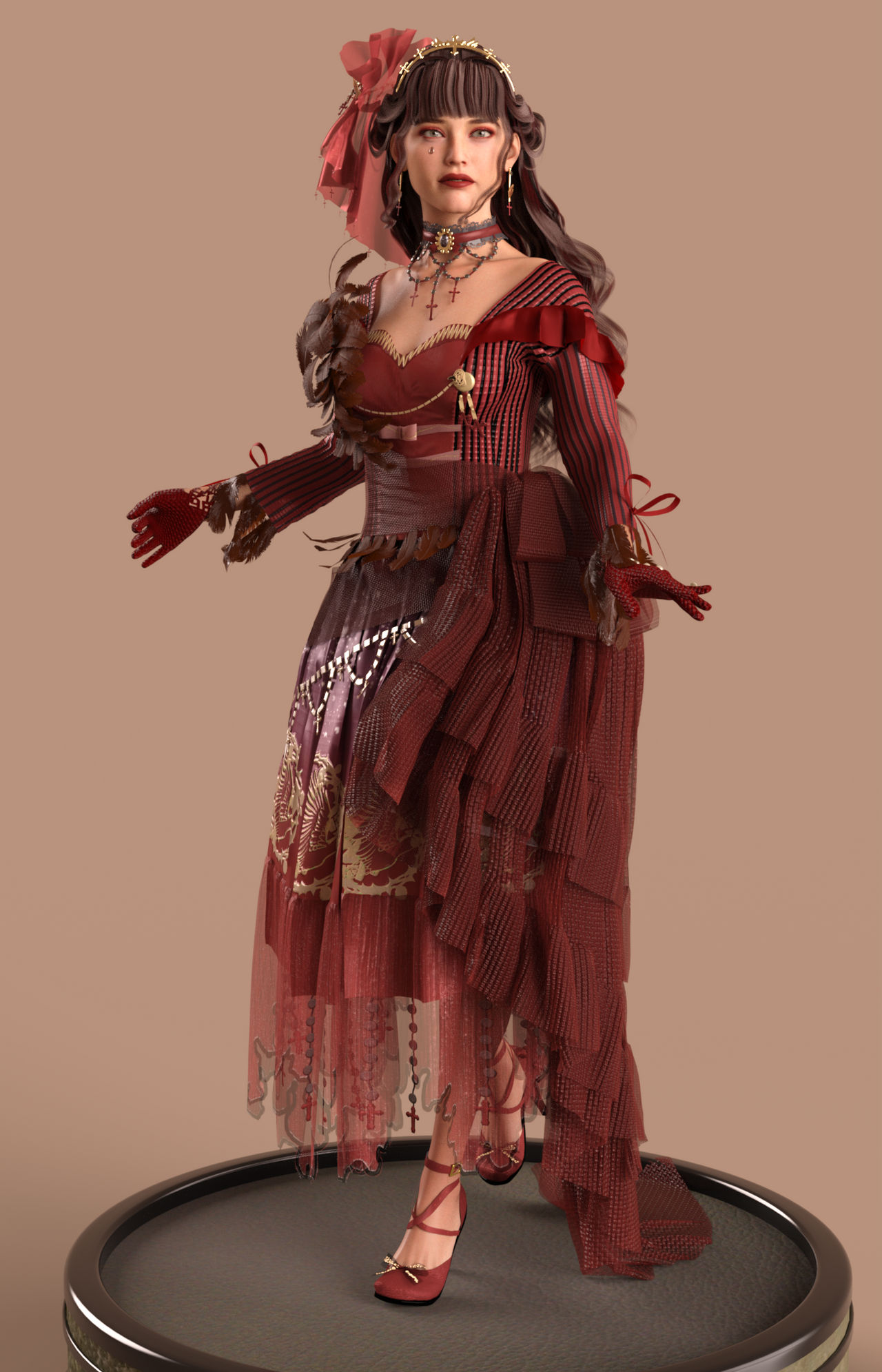 Red Aria Outfit By Flower Angel On Deviantart