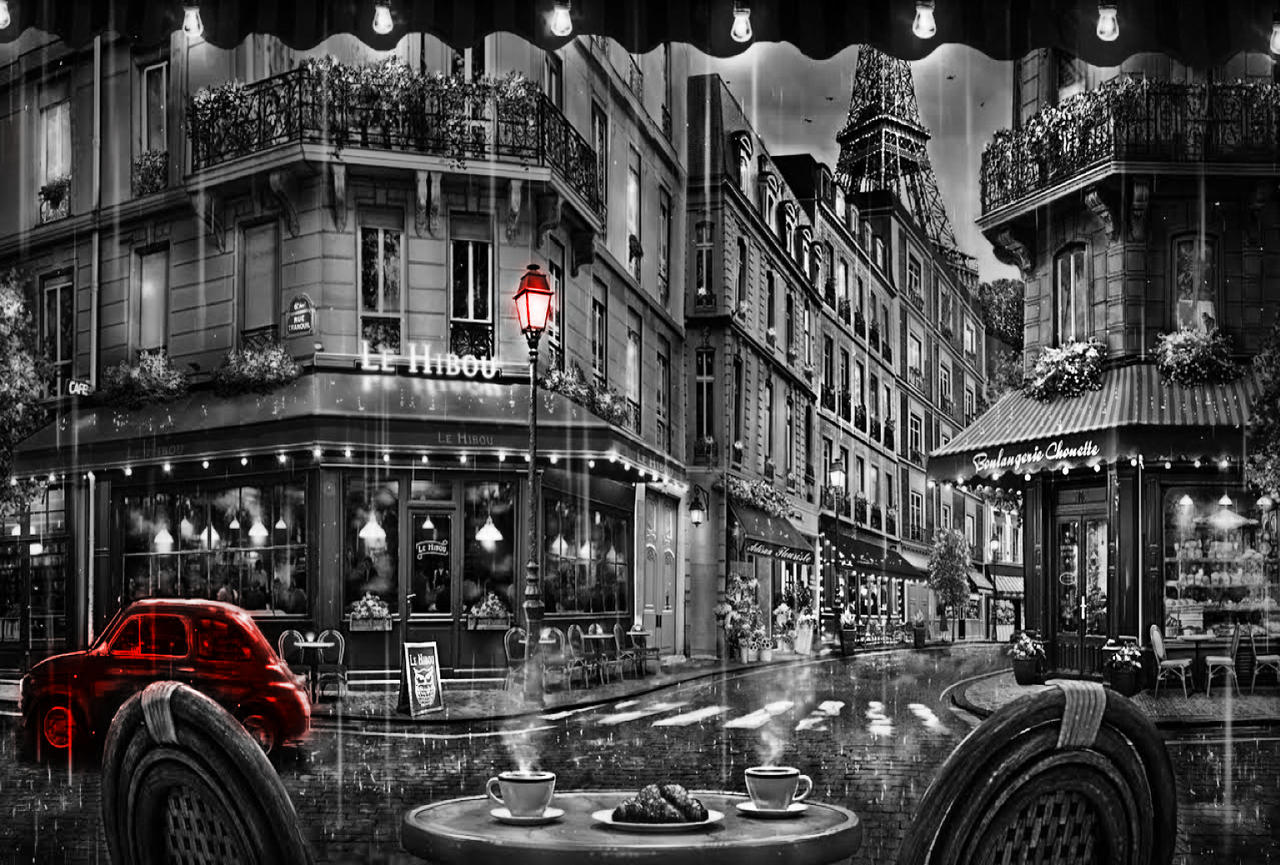Rainy Night Paris Cafe by Danna603 on DeviantArt Rainy Night Paris Cafe by Danna603 on DeviantArt