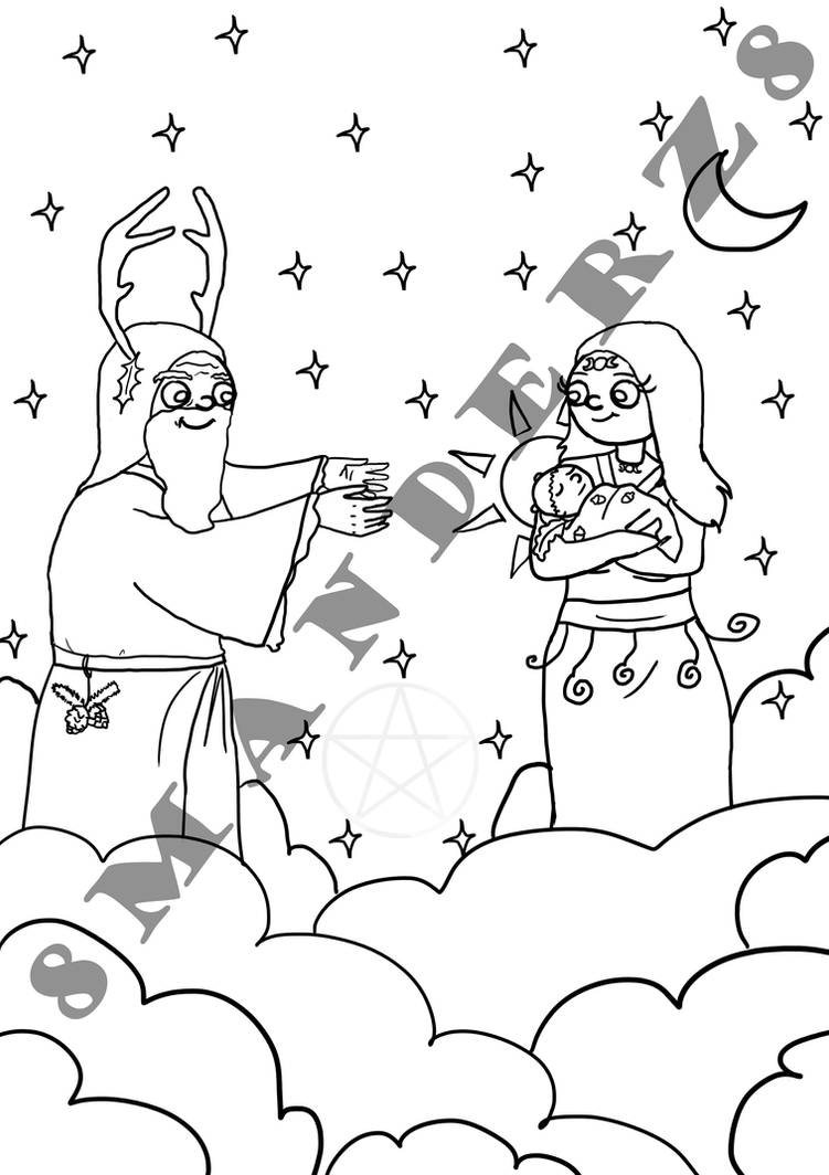 Yule Coloring Book - A page by Nekromanda on DeviantArt Yule Coloring Book - A page by Nekromanda on DeviantArt