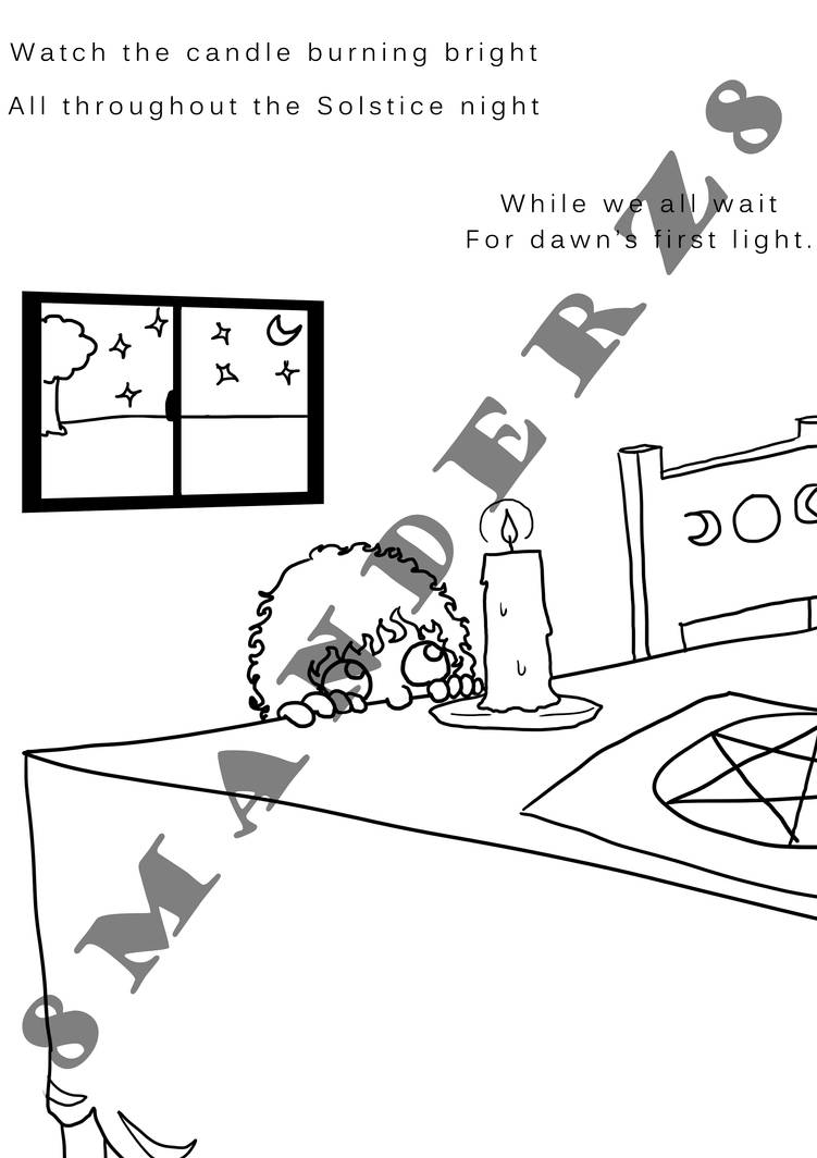 Yule Coloring Book - A page 2 by Nekromanda on DeviantArt Yule Coloring Book - A page 2 by Nekromanda on DeviantArt