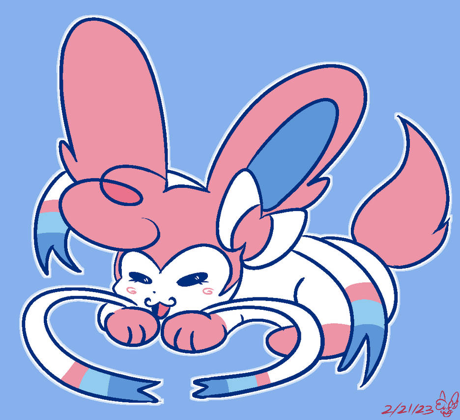 Sleepy Sylveon By Sparkerz03 On Deviantart