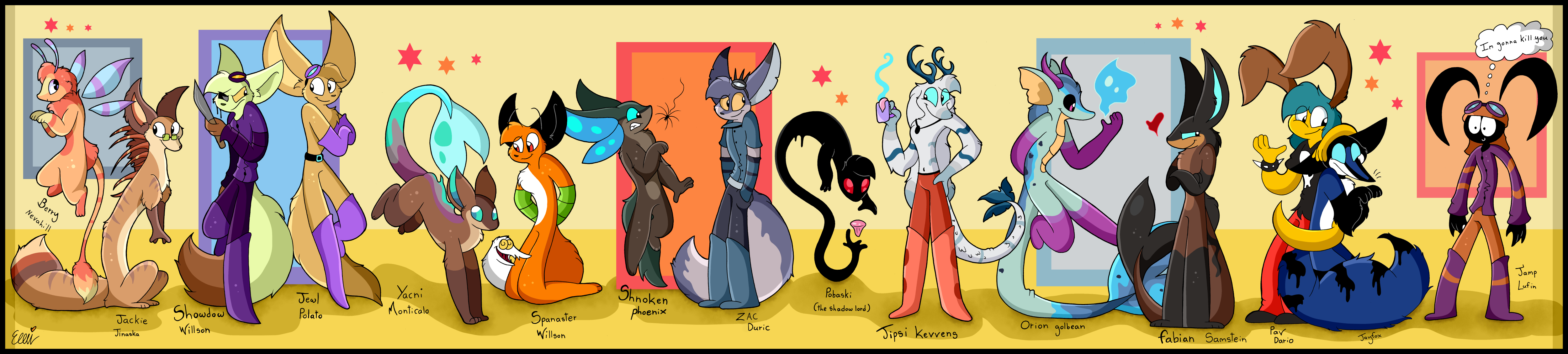 Cartoonatics Character Line Up By Roxalew On Deviantart