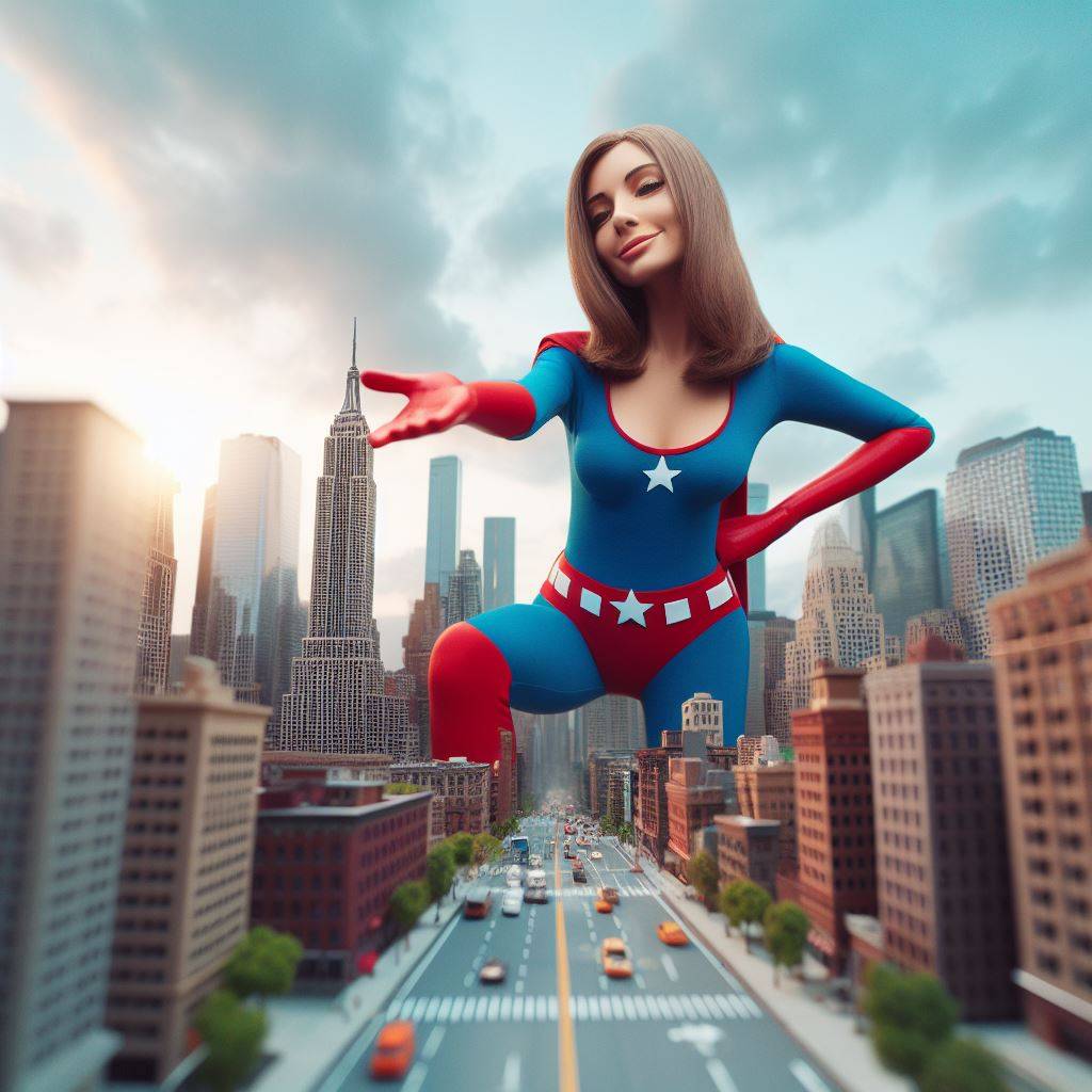 Giantess Superhero In The City By Gts889 On Deviantart