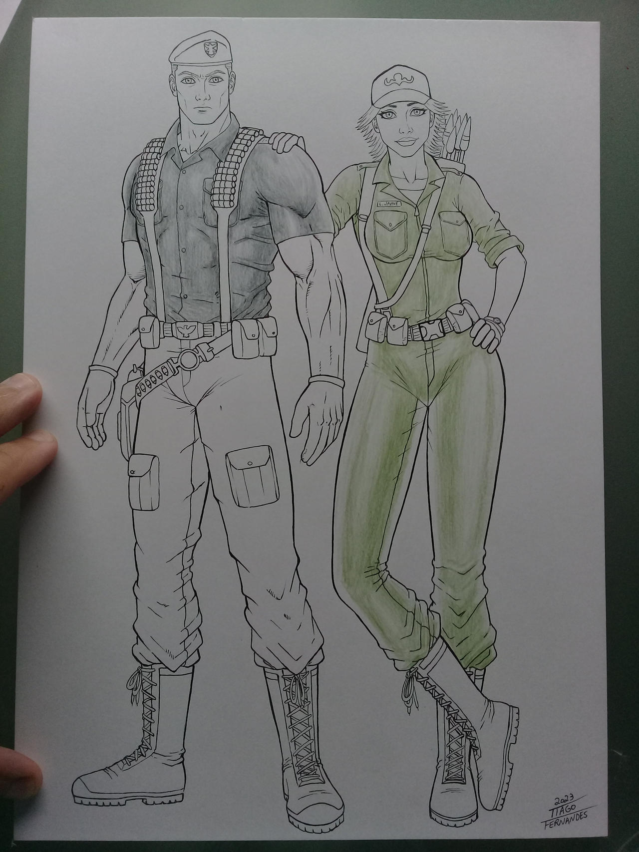 Flint And Lady Jaye Commission In Production By Tiago Fernandes On Deviantart