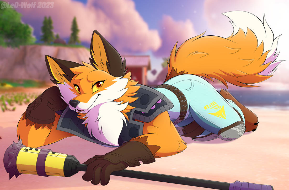 Fennix At The Beach By Le0 Wolf On Deviantart