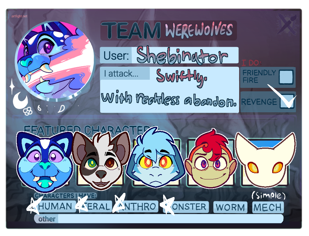 Art Fight 2023 By Cosmic Rust On Deviantart