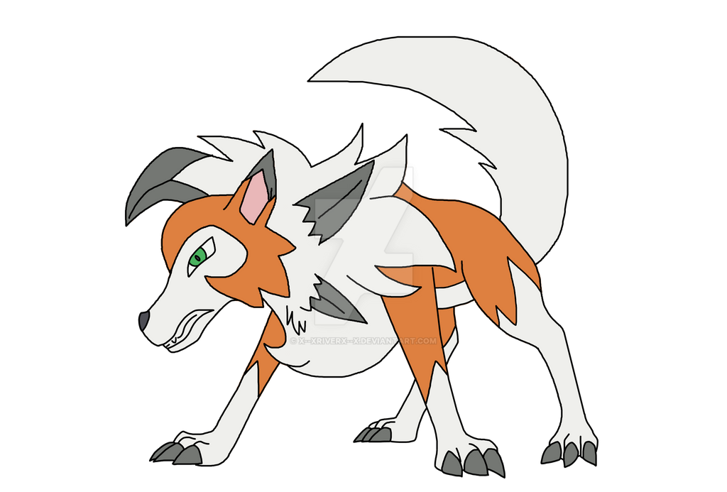 Lycanrock Dusk Request By X Xriverx X On Deviantart