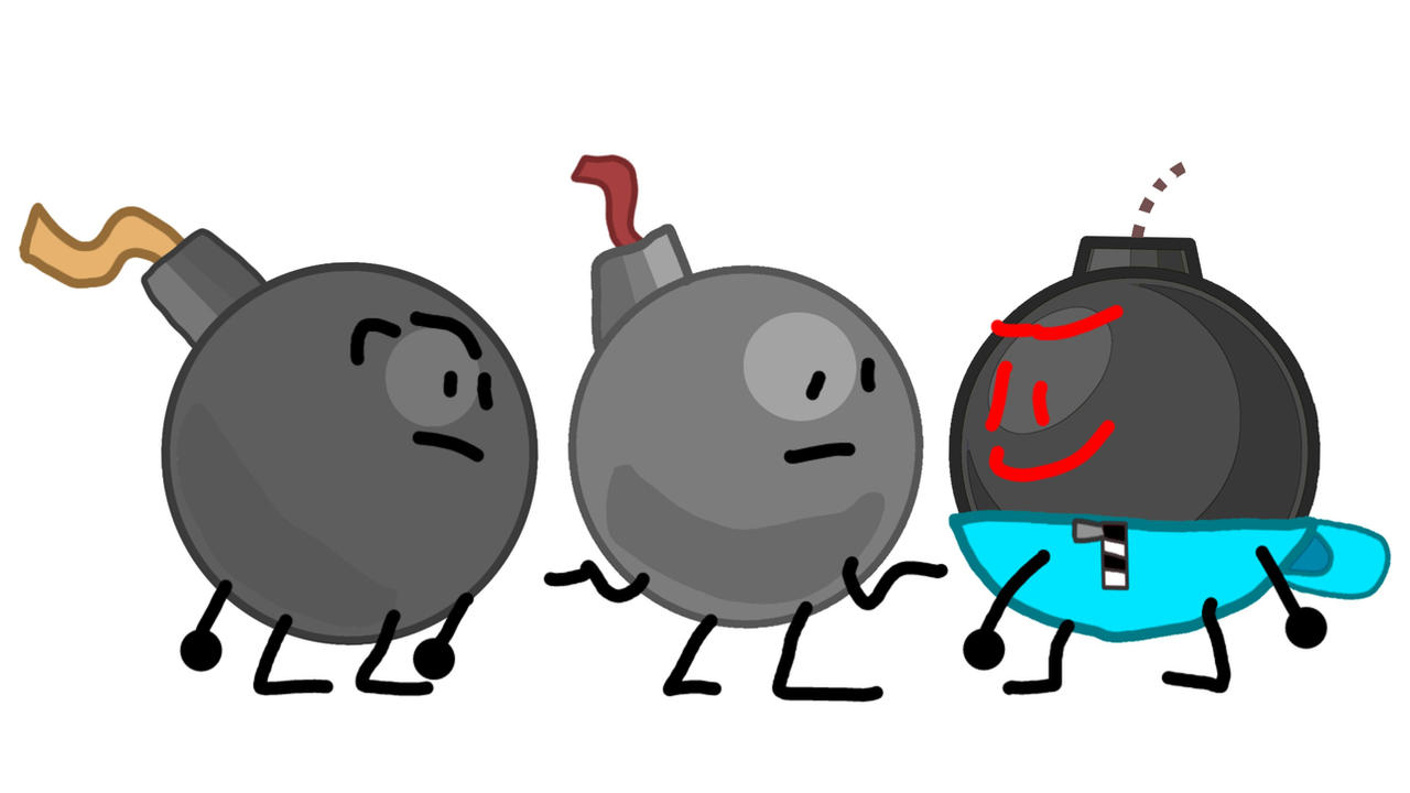 Bfdi Bomby And Ii Bomb Meets Whitty As Object By Alphabetloregfan On