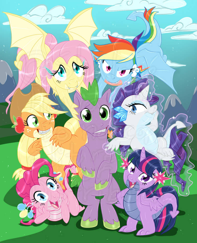 Mlpfim My Little Dragons By Shalonesk On Deviantart