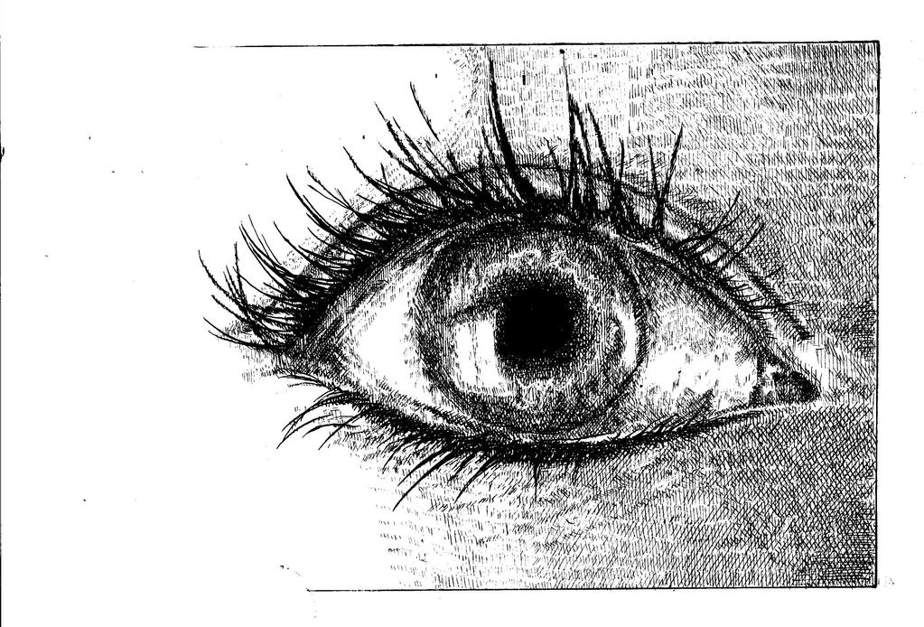 Eyes G-Pen Crosshatching by fluffycatfish on DeviantArt Eyes G-Pen Crosshatching by fluffycatfish on DeviantArt