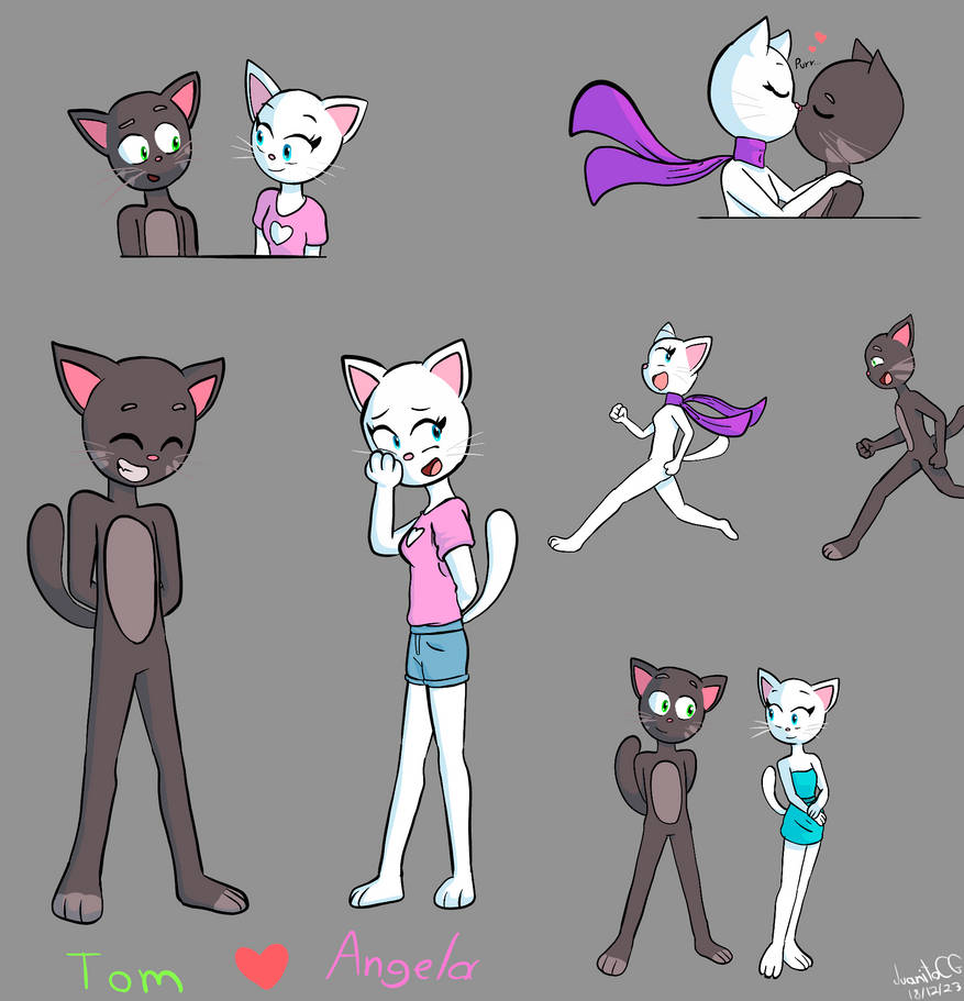 Tom X Angela Doodles By Ju4nit0cg On Deviantart