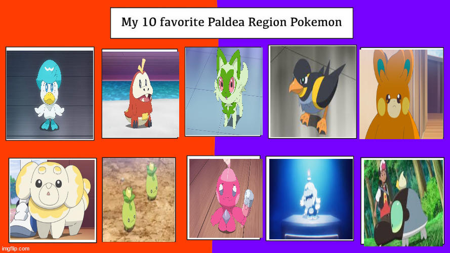 Top 10 Favorite Paldea Region Pokemon By Srmthfgfan724 On Deviantart
