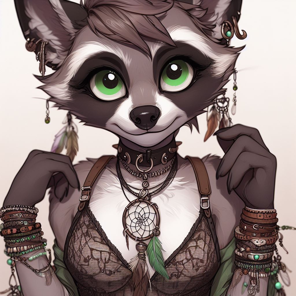 Furry Anthro Raccoon Girl By Dumpsterfireraccoon On Deviantart