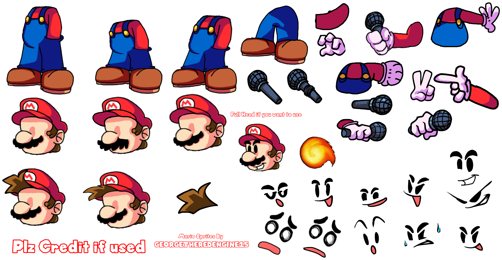 Fnf Mario Over Bf Parts By Georgetheredengine15 On Deviantart