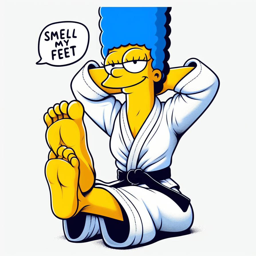 Karate Marge Simpson Waiting By Smell Feet By Kicksoles On Deviantart