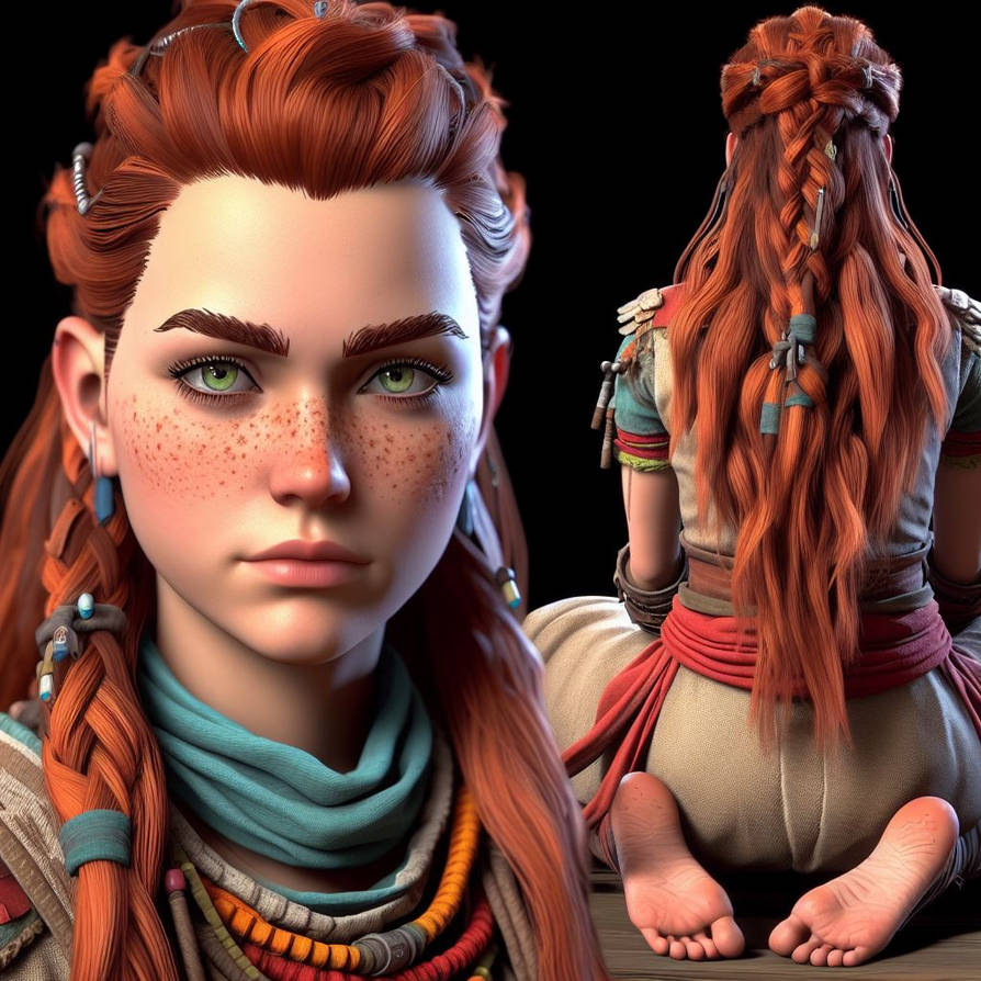 Aloy In Seiza Feet Pose By Kicksoles On Deviantart