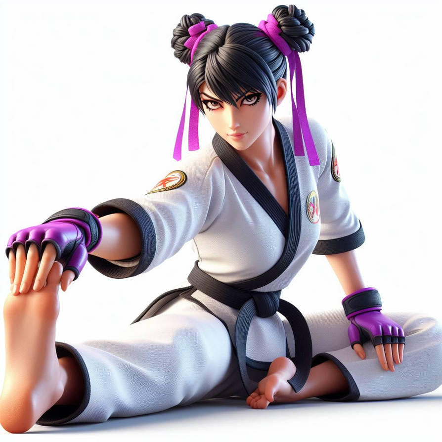 Juri Han Sretching Her Taekwondo Feet By Kicksoles On Deviantart