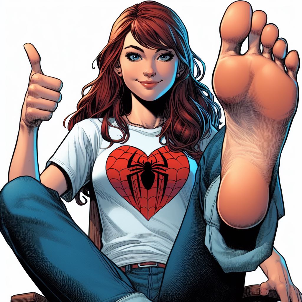Mary Jane Showing Her Big Foot By Kicksoles On Deviantart