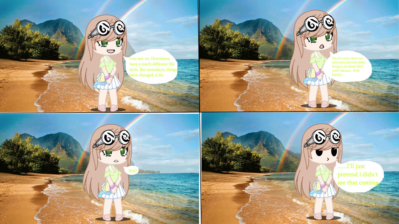 Fake Collab Comic Version Hawaiian Life Style By Notminako On