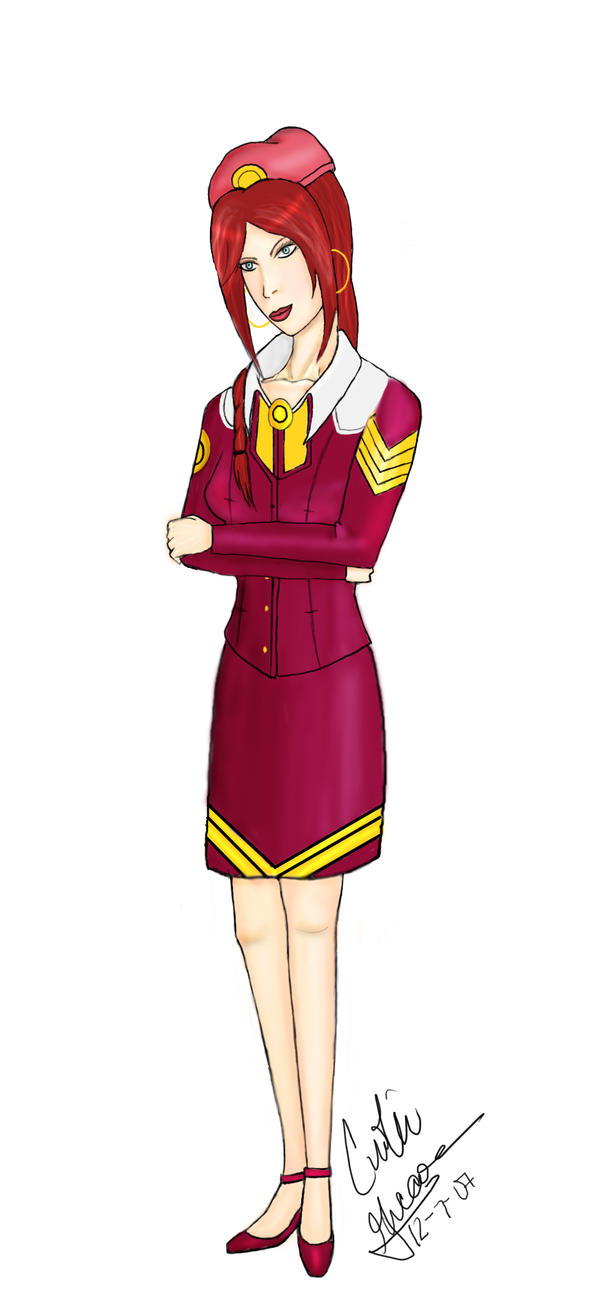 Girl in Command -Colored- by xtrmgamer on DeviantArt