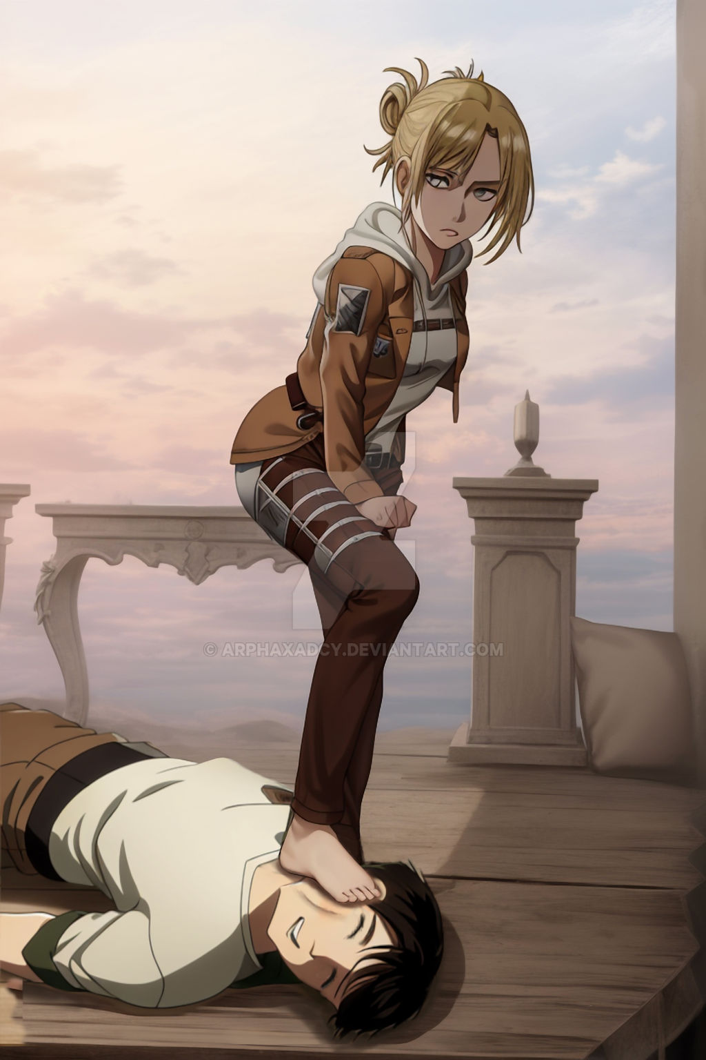 Attack On Titan Trample2 Annie X Eren Barefoot By Arphaxadcy On